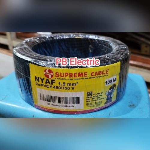 Jual Kabel NYAF 1.5 mm Supreme 100 Meter - Kuning Hijau - Jakarta Pusat - PB Electrics | Tokopedia