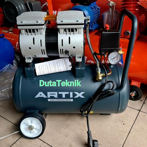Jual mesin compressor air kompresor angin 24 l oilles listrik 3/4 hp ...