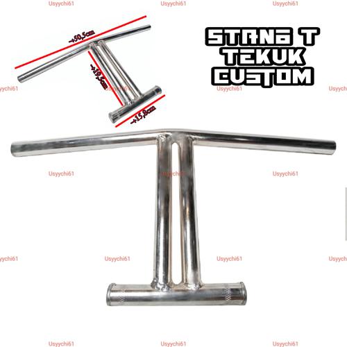 Jual Stang Stir T Tekuk Motor Custom Variasi Chopper Japstyle Bobber CF ...