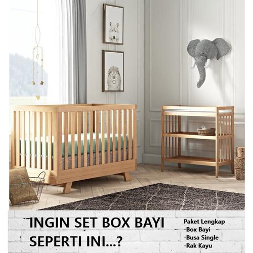 Jual Baby Box Minimalis Terbaru Set Tempat Bayi Kayu Jati Minimalis ...