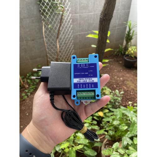 Jual RS485 Isolated / RS485 Splitter Hub Input 1Ch Output 2Ch with PSU ...