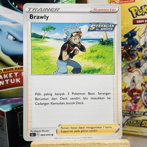 Jual Brawly - supporter Kartu Pokemon Indonesia TCG card - Kota Tangerang - Tokutoys | Tokopedia