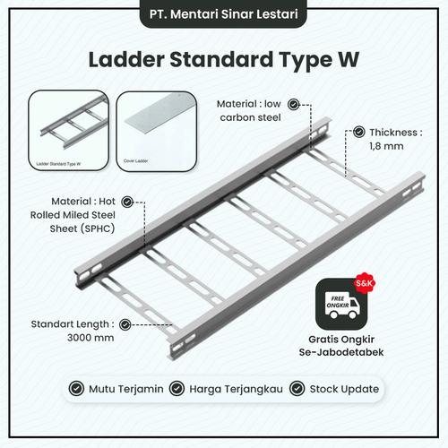 Jual Jalur Kabel Tray Ladder Standard Type W Electro Galvanis 100 ...