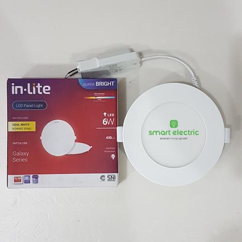 Jual in-Lite Panel Slim Downlight 6 Watt Lampu Plafon Inlite 4000K ...