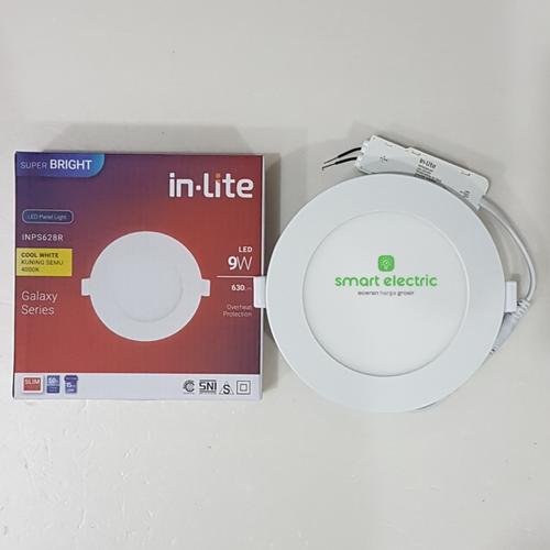 Jual in-Lite Panel Slim Downlight 9 Watt Lampu Plafon Inlite 4000K ...