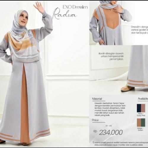 Jual Rabbani Exo Dresslim Radwa Gamis Baju Muslim XS-XXL - Kota Bandung ...