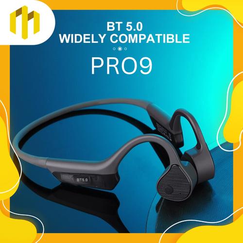 Jual R9 Headset bone conduction Headphone Bluetooth stereo noise ...