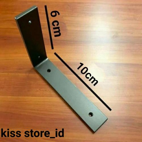 Jual BESI L SIKU AMBALAN DINGDING/PLAT L /Braket Siku - Hitam, 6x10 ...