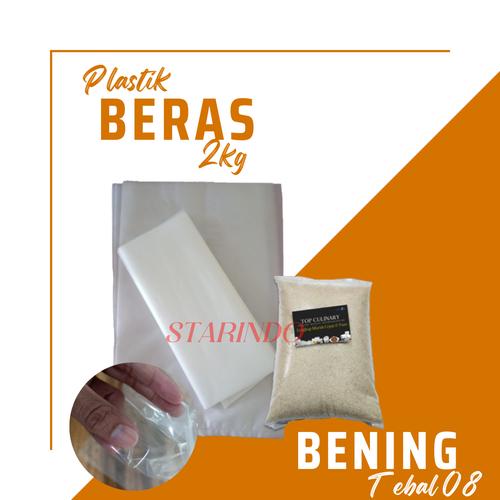 Jual Plastik Beras 2kg kantong Plastik Beras Bening Tebal 08 25X28CM ...