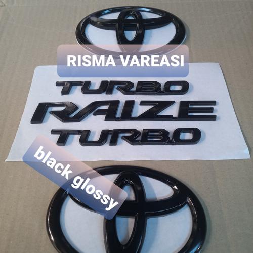Jual EMBLEM LOGO LOGO/TULISAN EMBLEM +LOGO LOGO RAIZE BLACK GLOSSY ...