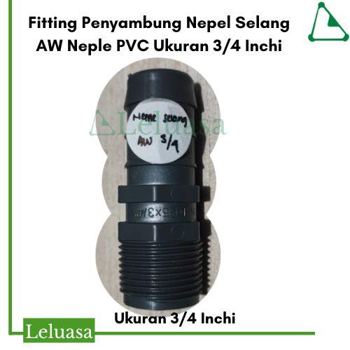 Jual Fitting Penyambung Nepel Selang AW Neple PVC Ukuran 3/4 Inchi ...