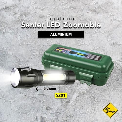 Promo Senter LED Mini Super Terang Police SWAT Zoom USB Cree XML T6 Q5 ...