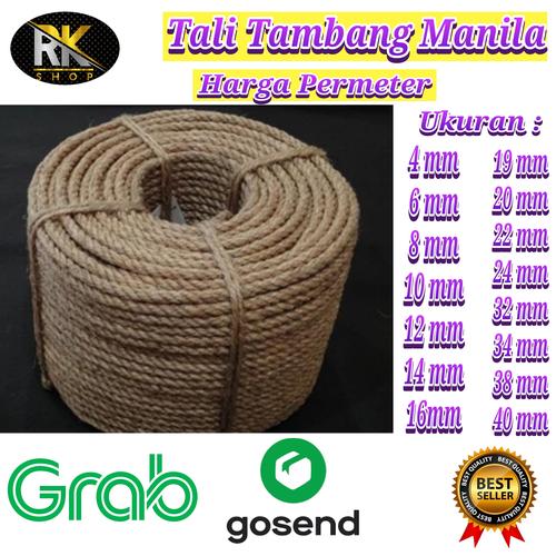Jual Tali Tambang Besar 32mm 34mm Tampar dadung Tali Manila Goni Kapal ...