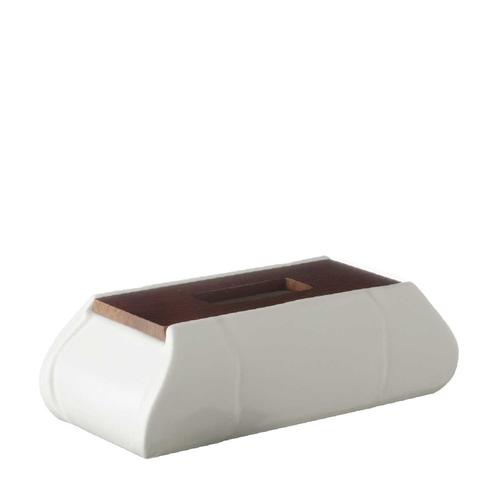 Jual Tissue Box / Kotak Tisu Dengan Tutup Kayu Jenggala Bambu Putih ...