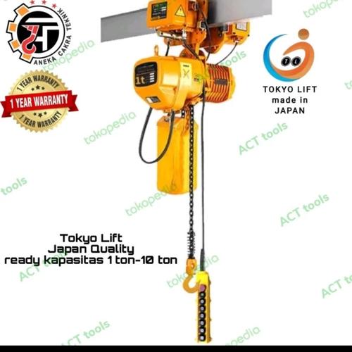 Jual Electric chain hoist with trolley 3 ton x 6 mtr 380V tokyo lift ...