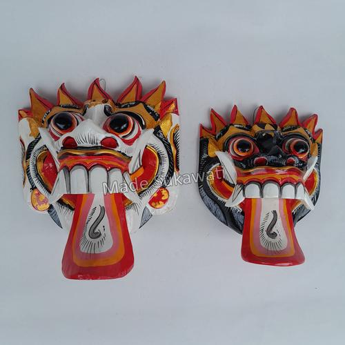 Jual Hiasan dinding topeng Leak lidah layah kerajinan ukiran kayu Bali ...