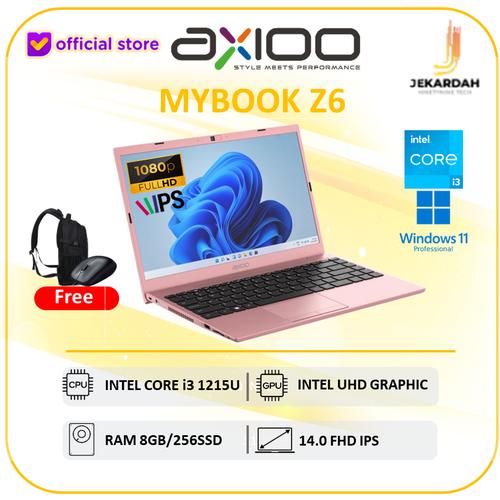 Promo Laptop axio Mybook Z6 I3 1215 6 core 8GB 256 ssd 14.0 Ips Win 11 - BLK 8GB/256SSD Cicil 0% ...