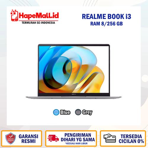 Promo REALME BOOK i3 LAPTOP RAM 8/256 GB GARANSI RESMI REALME TERMURAH ...