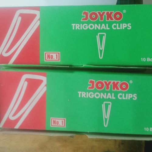 Jual Trigonal / Klip / Paper Clips Joyko No. 1 - Jakarta Pusat - raffastor3 | Tokopedia