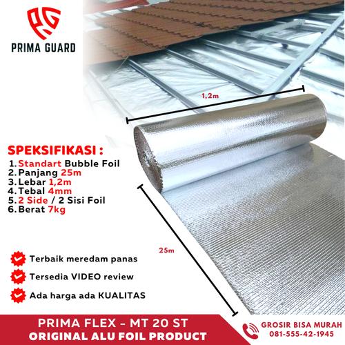 Jual peredam panas atap rumah aluminium 25 m tebal 4 mm merk PRIMA ...