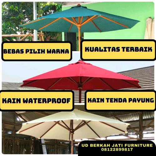 Jual Tenda atap kain payung taman murah - maroon, 2 meter - Kab. Jepara ...