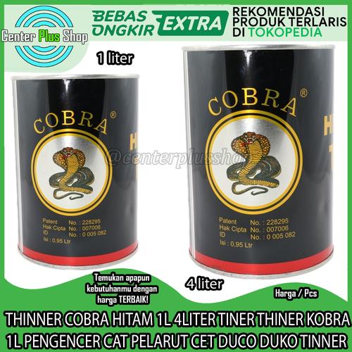 Jual THINNER COBRA HITAM 1L TINER THINER KOBRA 1 LITER PENGENCER CAT ...