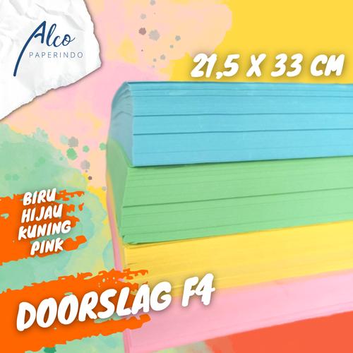 Jual Kertas Doorslag Dorslag Duslak Laba-Laba Kuning/Hijau/Biru/Pink F4 ...