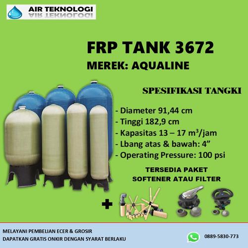 Jual FRP TANK AQUALINE 3672 TB 4" / TABUNG FILTER 3672 TOP & BOTTOM 4 INCH - tank only - Jakarta ...