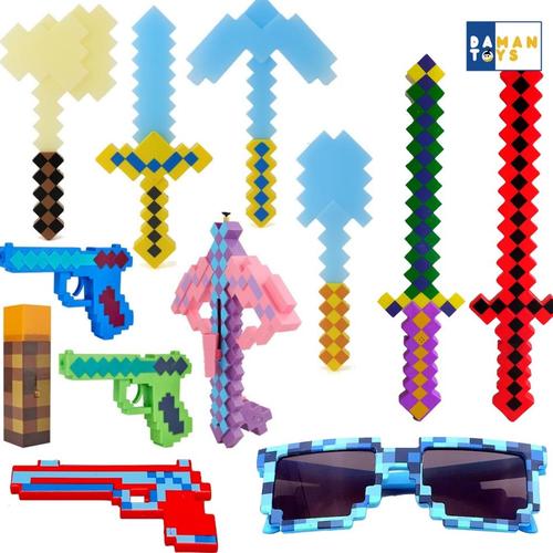 Jual Mainan pedang Minecraft Mine craft ada lampu dan musik - Golden ...