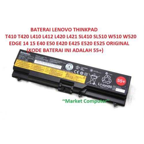 Jual BATRE BATTERY BATERAI LAPTOP LENOVO THINKPAD L512 L520 L521 ORIGINAL - Jakarta Pusat ...