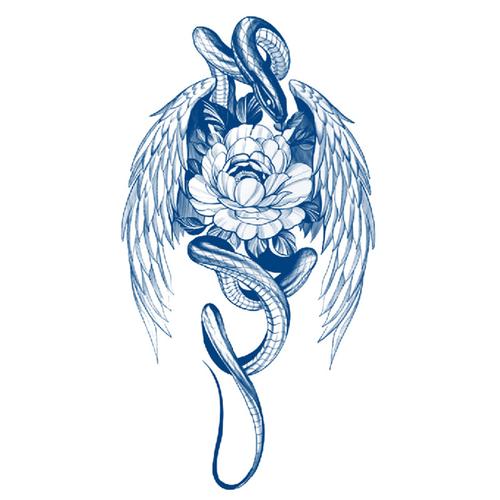 Jual SS 409 Vegan tattoo fruit ink based Long Lasting tattoo 11x18cm ...