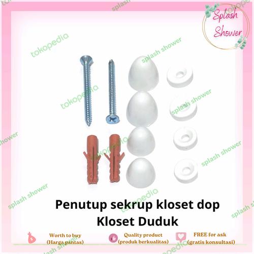 Jual Baut bawah kloset duduk Dop penutup baut model toto CSC-28 - Kota ...