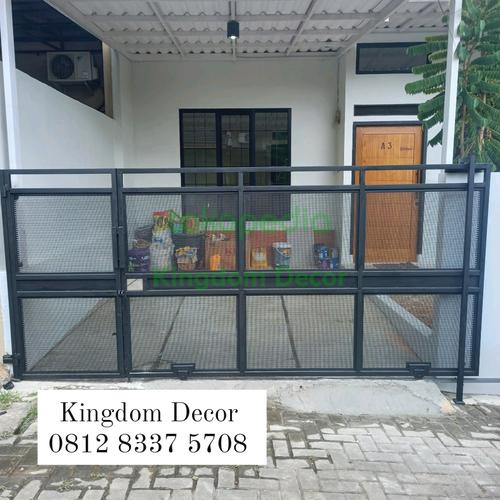 Jual PAGAR BESI HOLLOW GALVANIS KOMBINASI PLAT PERPORATED HEXAGONAL ...