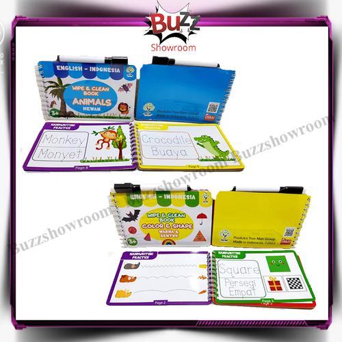 Jual Pocket Book Series Wipe and Clean Number Huruf Buku Edukasi Anak ...
