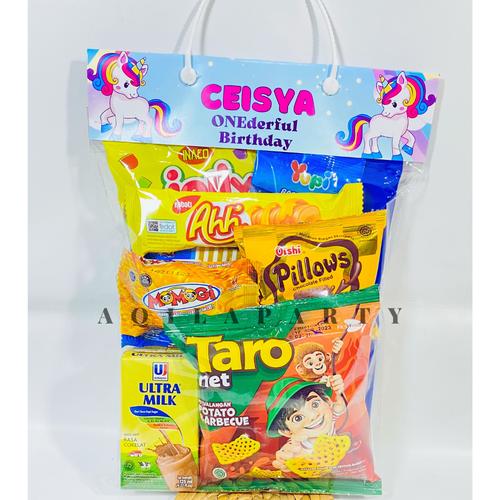 Jual PAKET SNACK ULTAH ANAK LABEL ULANG TAHUN CUSTOM / HAMPERS ULTAH ...
