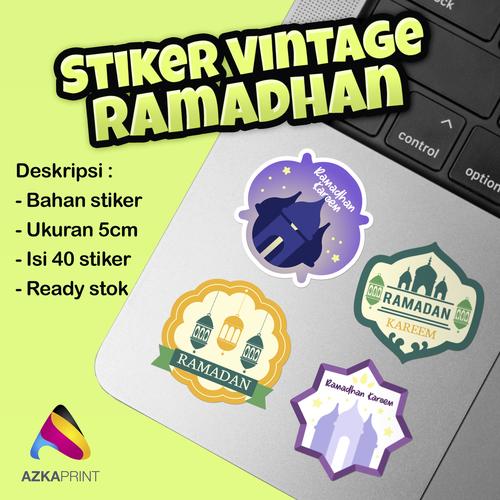 Jual Stiker Vintage Ramadhan - stiker aesthetic ramadhan - SVG-RMD 1 ...