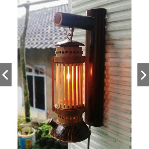 Jual Lampu Tempel Bambu Traditional Lampu Hiasan Dinding Retro Klasik ...