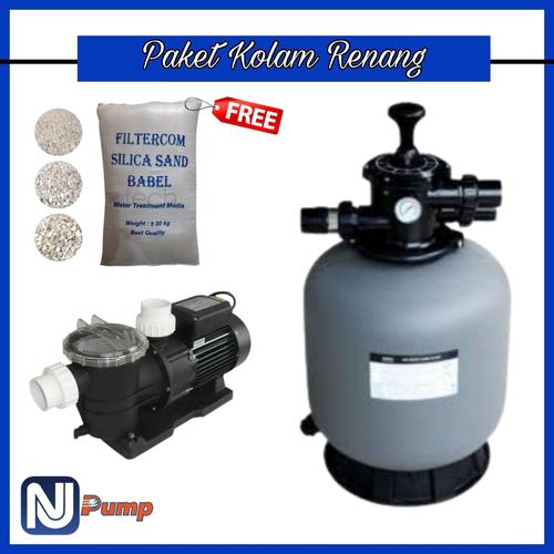 Jual Paket Kolam Renang STP75 + SAND FILTER EMAUX 16inci Pompa Kolam ...