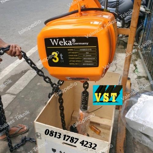 Jual Electric Chain Hoist Kastrol Listrik 1 Phase 220v 1 Ton x 6 Meter ...