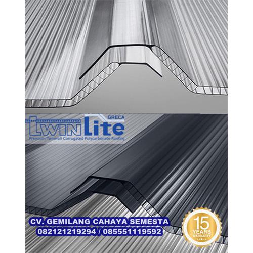 Jual Twinlite Greca ( 4 M ) / Atap Polycarbonate Twinwall Corrugated ...