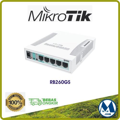 Jual MikroTik RB260GS / RB-260GS / RB 260GS Switch 5 Port Gigabit ...