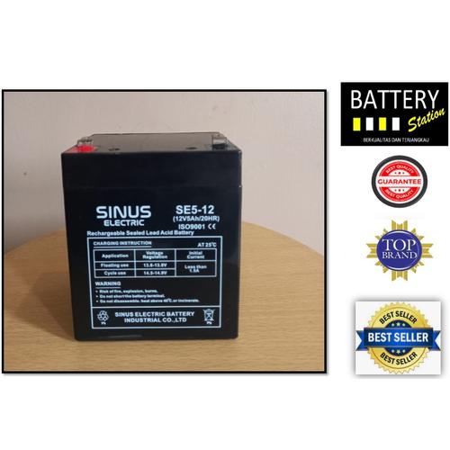 Jual battery untuk ups apc aki kering baterai vla sinus 12v5ah 12v 5ah ...