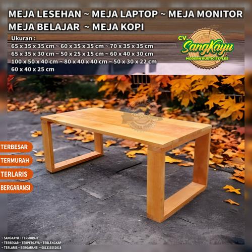 Jual Meja lesehan meja monitor meja laptop table meja coffee table ...