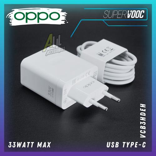 Jual Charger Oppo Original 33Watt VCB3HDEH usb Type-C SUPERVOOC 33W ...