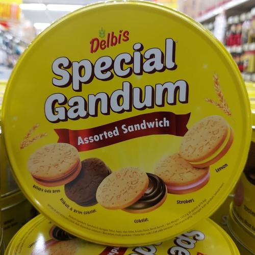 Jual Delbis Special Gandum Assorted Sandwich 155.2gr-Biskuit Kaleng ...