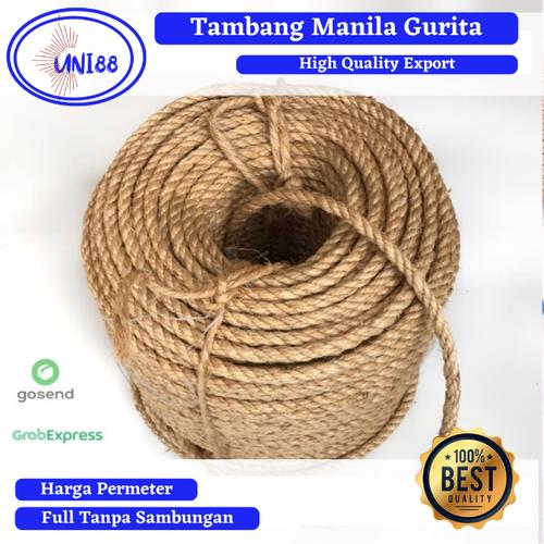 Jual Tali Tambang Manila Kecil 8mm 10mm Tampar Gurita Goni Rami Dadung ...