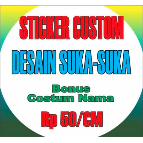 Jual stiker cutting sticker custom cuma Rp50,-per cm - Jakarta Barat ...