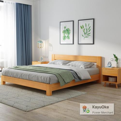 Jual Dipan tempat tidur kayu minimalis / Ranjang kayu mahoni / bed ...