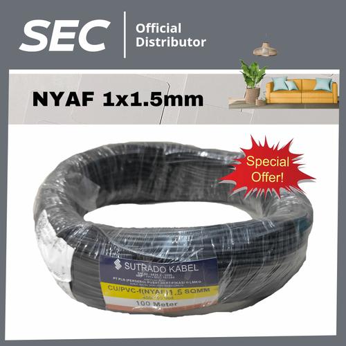 Jual Kabel NYAF Serabut 1x1.5mm² - 100 M SUTRADO 1x1,5mm² SNI SPLN IEC ...