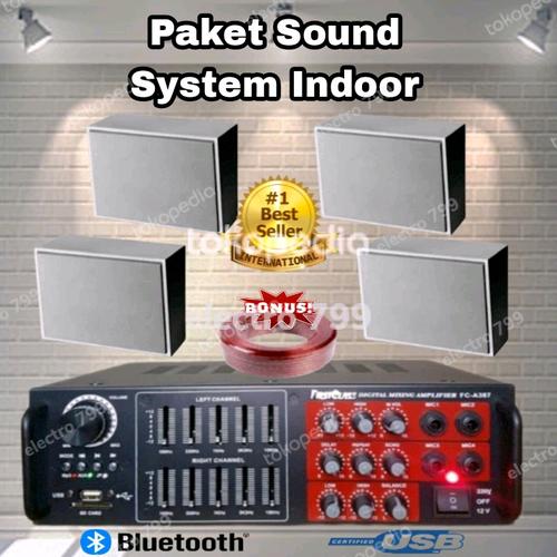 Jual Paket Sound System Indoor isi4 (cafe,resto,kantor,sekolah,aula,dll ...